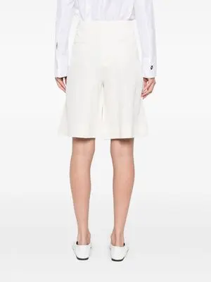Max Mara Cotton And Linen Blend Shorts