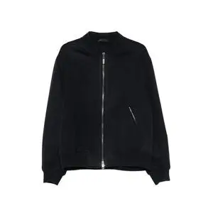 Brioni Wool And Cashmere Blend Bomber Jacket - Blue