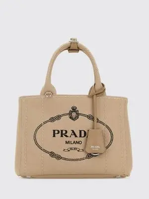 Prada Printed Logo Canvas Jardinii¨re Bag - Multicolor