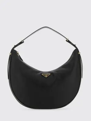 Prada Leather Hobo Bag - Black
