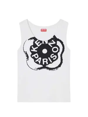 Kenzo Boke Flower 2.0 Ribbed Tank Top - White