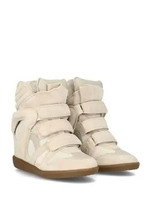 Isabel Marant Étoile Bekett Leather Wedge Sneakers
