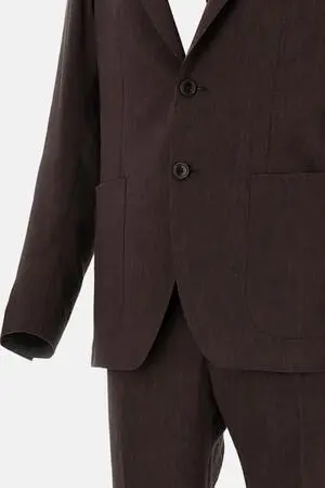 Tagliatore Montecarlo Linen Blended Suit - Multicolor