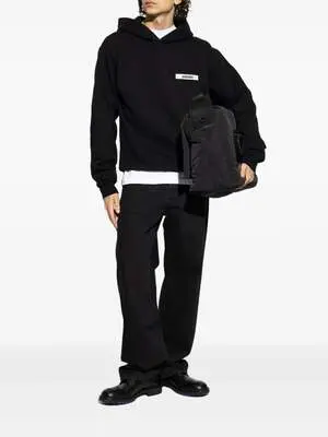 Jacquemus Cotton Hoodie - Black