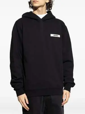Jacquemus Cotton Hoodie - Black