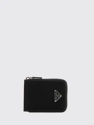 Prada Re-nylon Wallet With Logo - Black