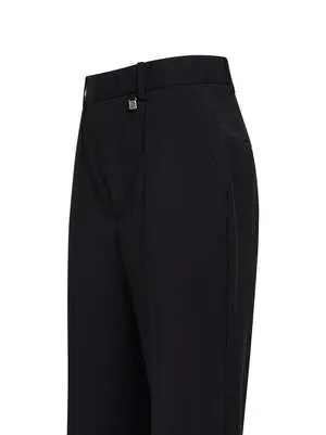 Giuseppe Di Morabito Black Virgin Wool Flared Trousers