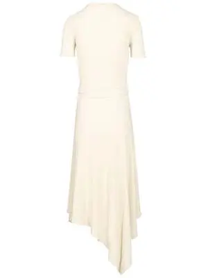 Alaïa Jersey Dress With Belt - White