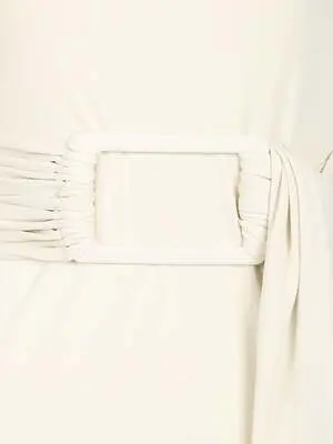 Alaïa Jersey Dress With Belt - White