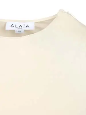Alaïa Jersey Dress With Belt - White