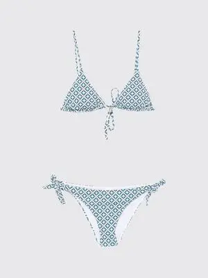 Max Mara Geometric Diamond Print Triangle Bikini