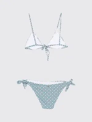 Max Mara Geometric Diamond Print Triangle Bikini