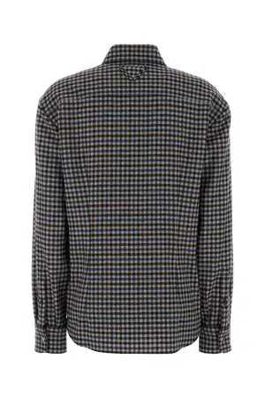Prada Embroidered Virgin Wool Shirt