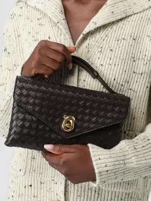 Bottega Veneta Knot Lock Woven Leather Bag