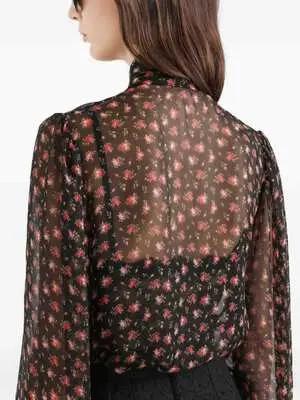 Dolce & Gabbana Silk Floral Print Blouse