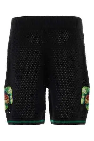 Casablanca Crochet Bermuda Shorts