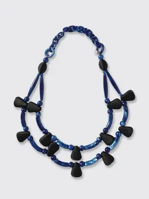 Max Mara Stone And Resin Necklace By - Blue