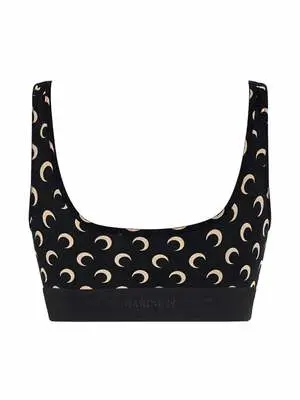 MARINE SERRE Top Bra Moon - Black