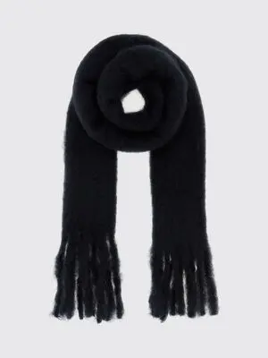 Loewe Wool Blend Scarf - Black