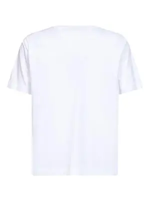 Dries Van Noten White Jersey Regular-fit Crewneck T-shirt - Multicolor