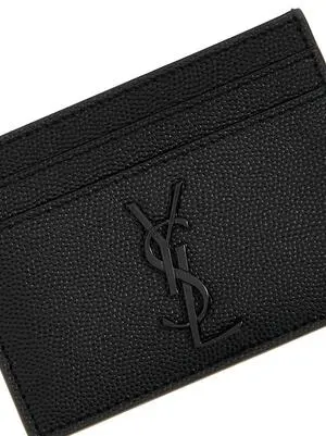 Saint Laurent Monogramme' Cardholder - Black