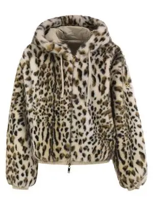 Moose Knuckles Eaton Bunny Gold Reversible Hooded Jacket - Cream