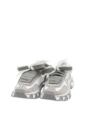 Dolce & Gabbana Nylon And Calfskin Sneakers With Dg Patch