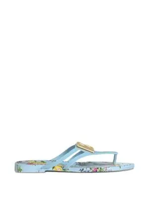 Dolce & Gabbana Floral Flip-flops - Multicolor