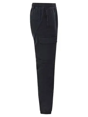 Stone Island Cargo Trousers In Cotton Twill