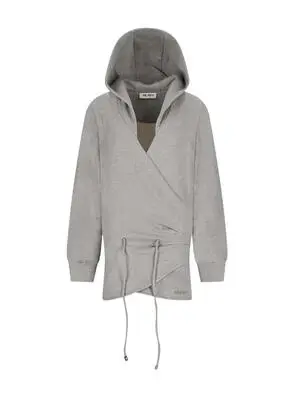 Attico American Fleece Mini Dress - Gray
