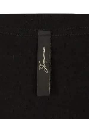Jacquemus T-shirt With Script Logo - Black