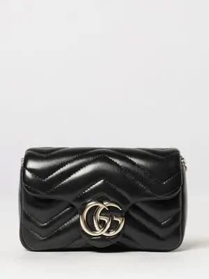 Gucci Gg Marmont Matelasse Nappa Mini Shoulder Bag - Black