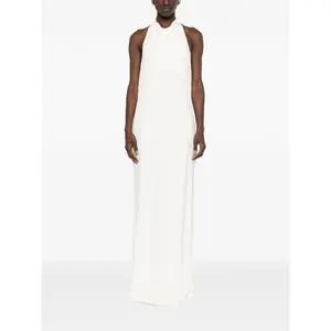 Cult Gaia Halterneck Evening Dress - White