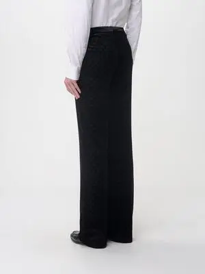 Gucci Viscose And Silk Blend Tailored Trousers