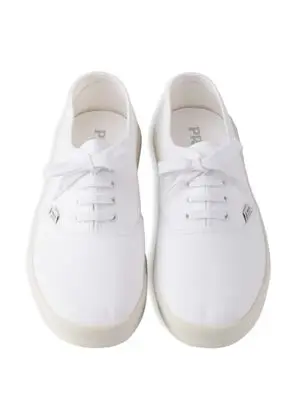 Prada Drill Fabric Sneakers - White