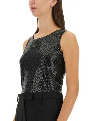 Mcm Metallic Knit Tank Top