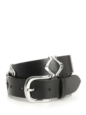 Isabel Marant Étoile Tehora Leather Belt - Black