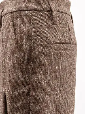 Brunello Cucinelli Wool Blend Trousers - Brown