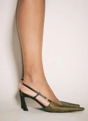 Saint Laurent Crystal-embellished Pumps