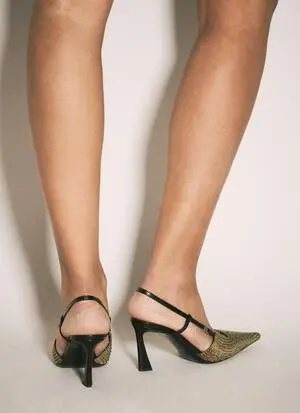 Saint Laurent Crystal-embellished Pumps