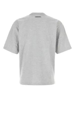Dsquared2 Melange Grey Cotton Oversize T-shirt - Gray