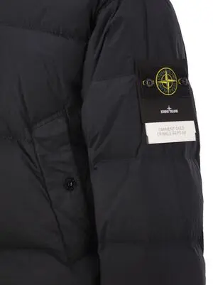 Stone Island Garment Dyed Crinkle Reps Ny Down Jacket With Duck Down Padding - Blue