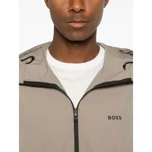 BOSS Neutrals Jackets Hooded Jackets