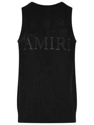 Amiri Knit Mesh' Cotton Tank Top