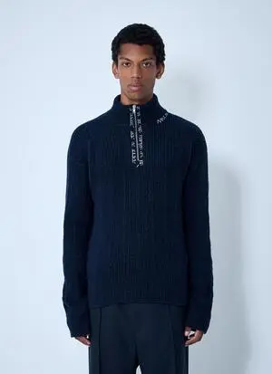 Marni Logo Embroidery Sweater - Blue
