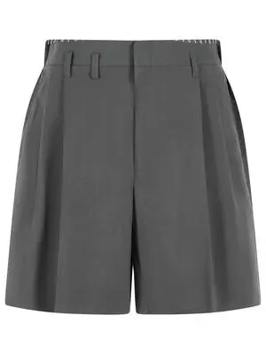 MAISON MARGIELA Cotton Blend Bermuda Shorts - Gray