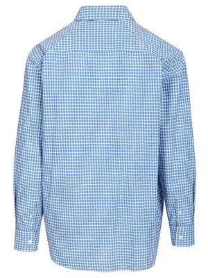 Loewe Lightweight Textured Checked Cotton Shirt