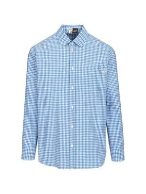 Loewe Lightweight Textured Checked Cotton Shirt