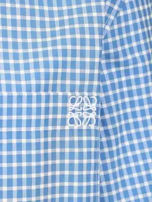 Loewe Lightweight Textured Checked Cotton Shirt