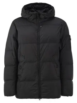 Stone Island Garment Dyed Down Jacket - Blue